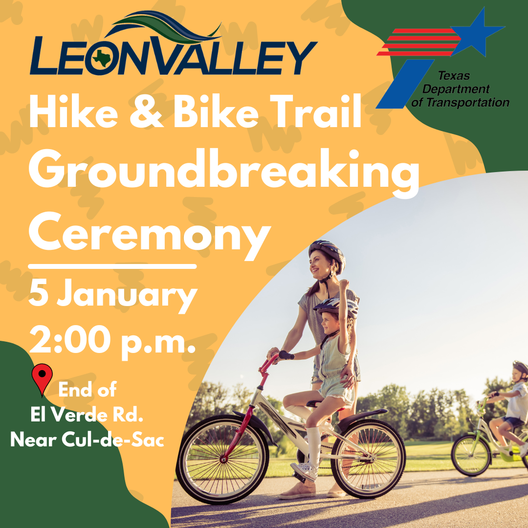 Hike & Bike Trail Groundbreaking Ceremony | Leon Valley Texas