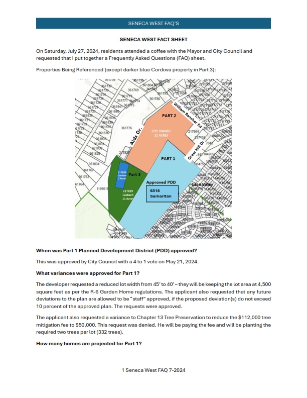 Seneca West Frequently Asked Questions | Leon Valley Texas