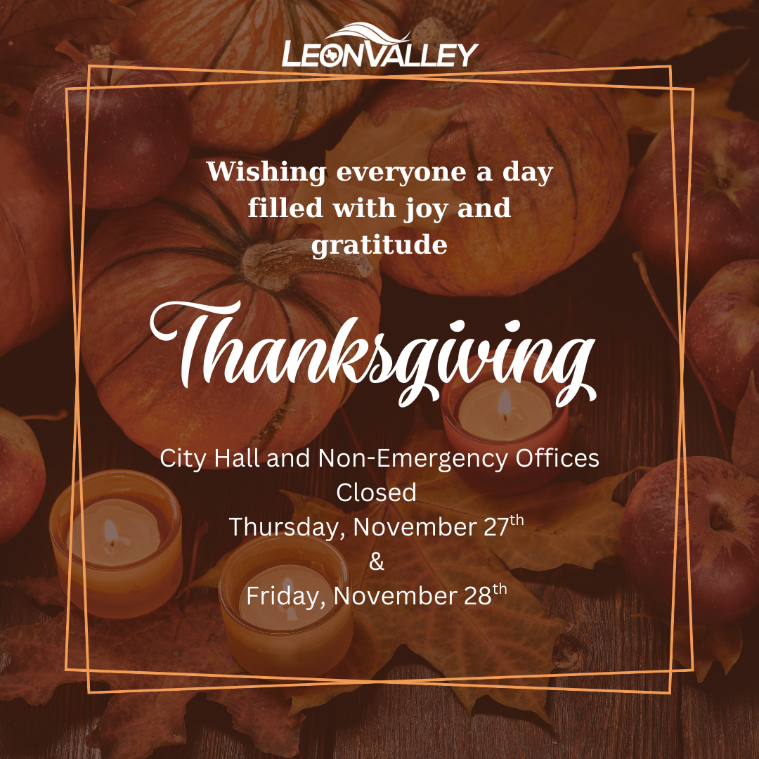 Thanksgiving Holiday | Leon Valley Texas