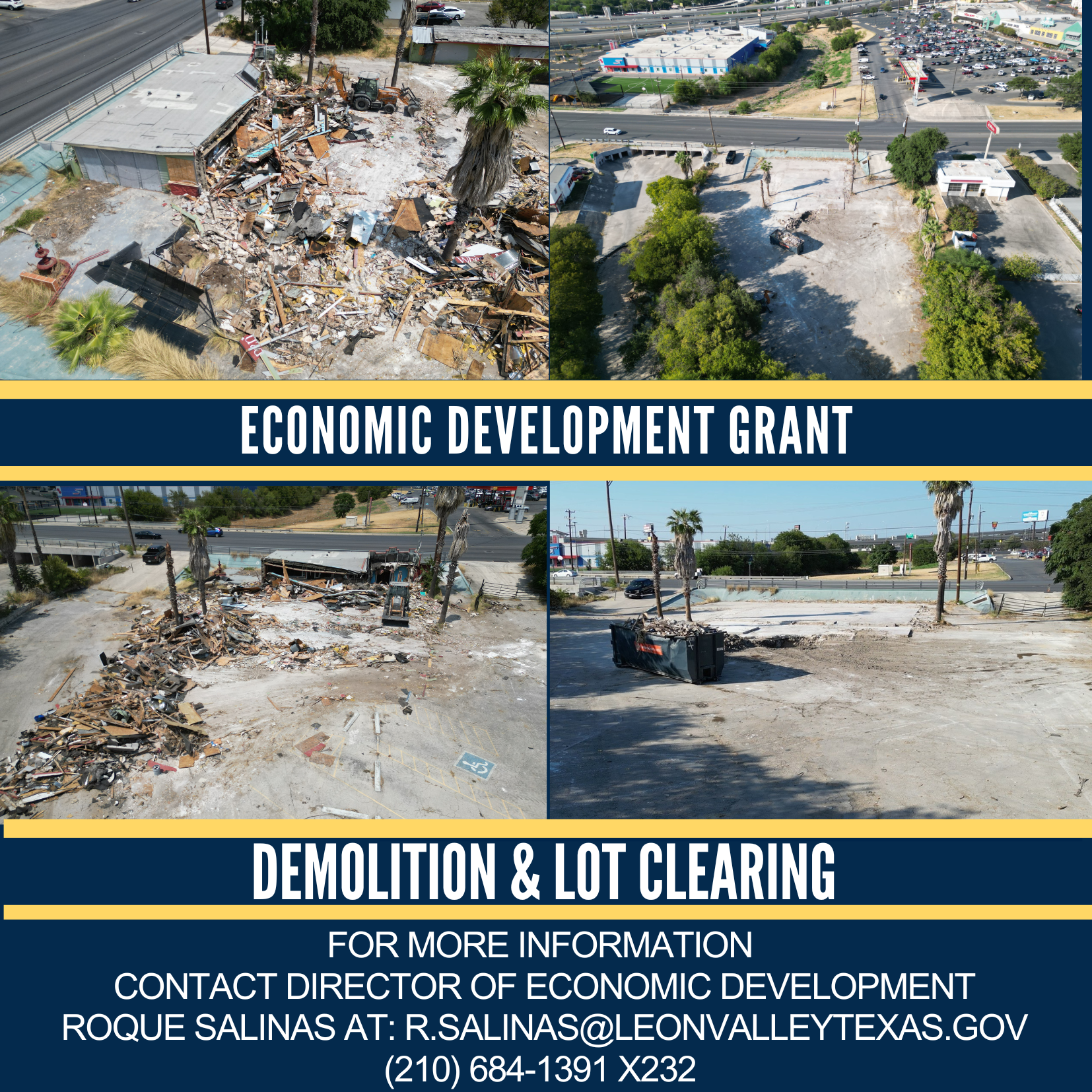 Commercial Property Demolition and Lot Clearing Grant Program | Leon ...