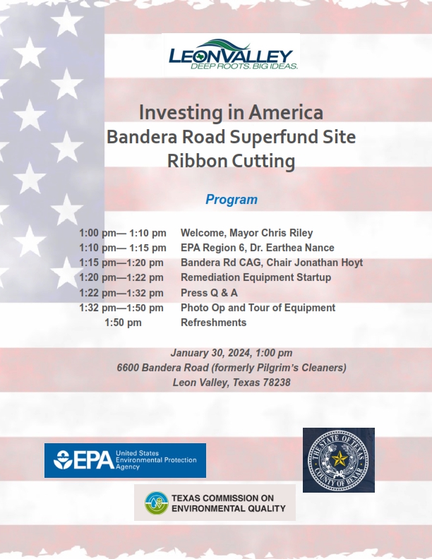 Bandera Road Superfund Site Cleanup Work Celebration | Leon Valley Texas