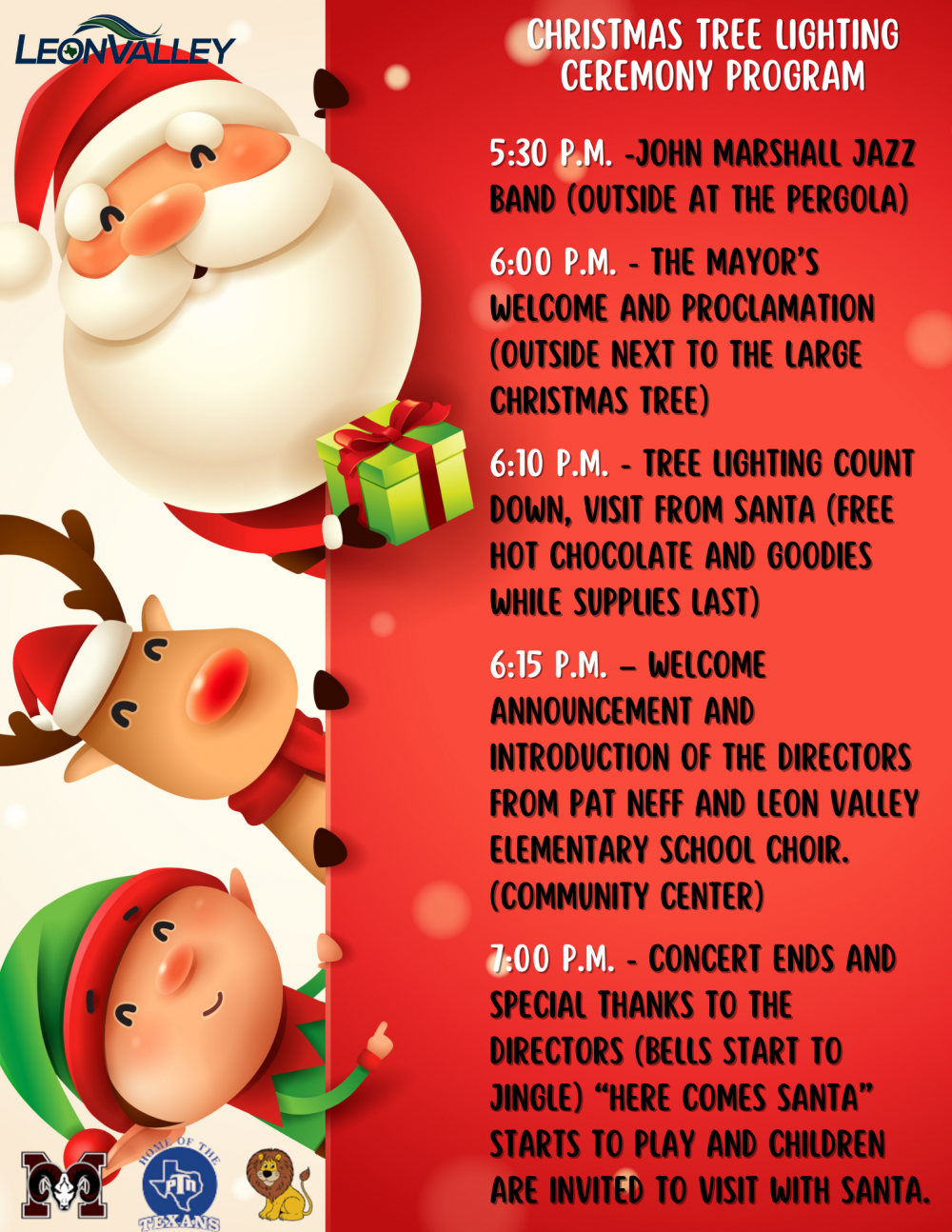 Annual Christmas Tree Lighting Ceremony | Leon Valley Texas